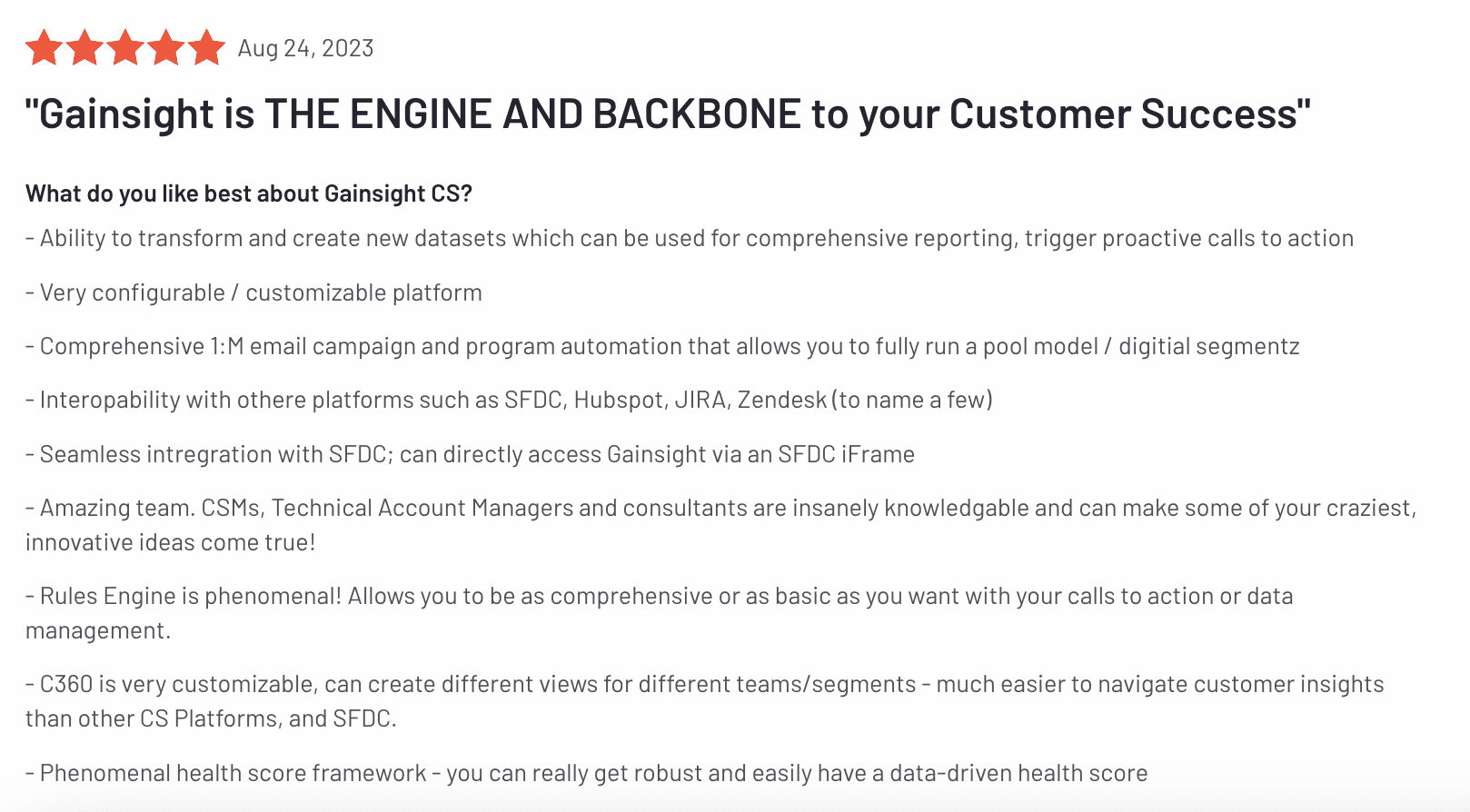 Gainsight G2 Reviews Highlight Unbeatable Value | Gainsight Software