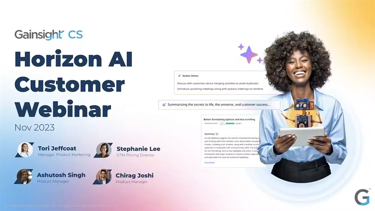 Gainsight AI Features Customer Webinar Recap | Gainsight Presents